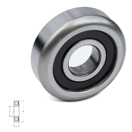 MG-308-FFAC - Mast Guide Ball Bearings - AMIGO